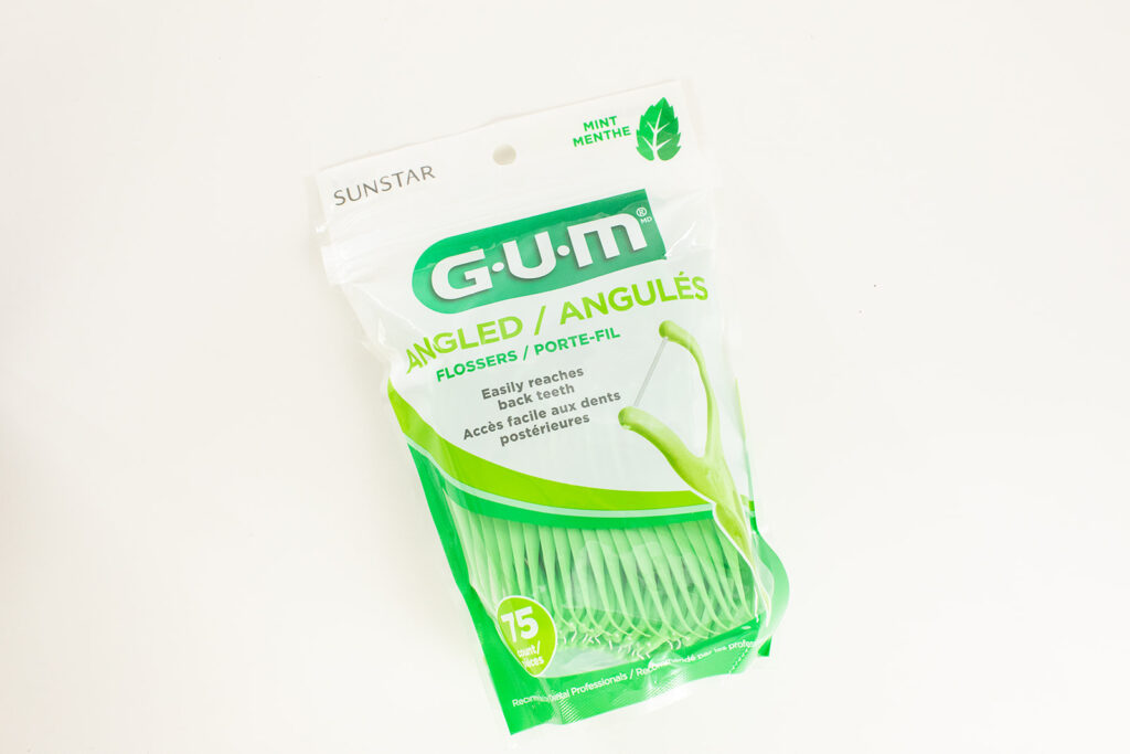 G.U.M Angled Flossers 75/bag - Oral Health Shoppe